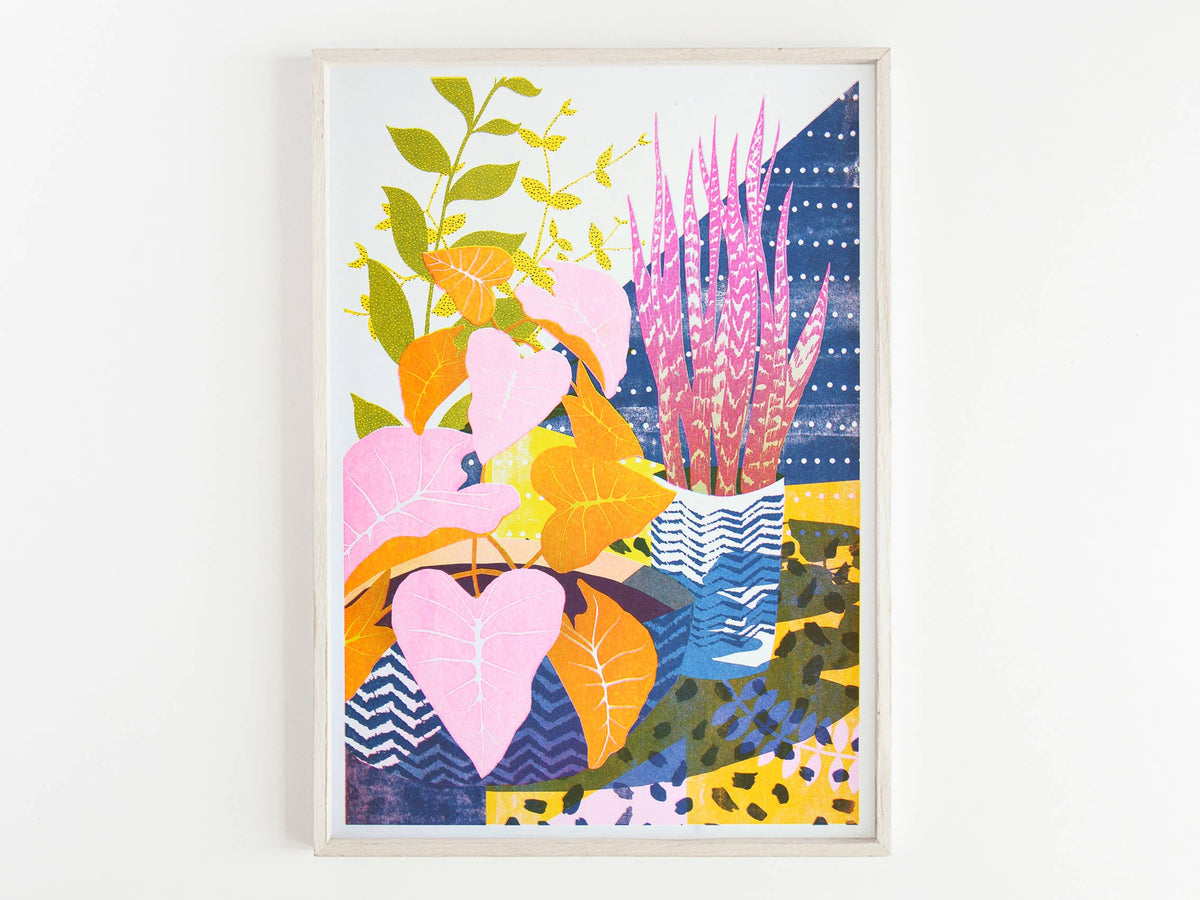 House Plants A3 Risograph Print – National Park Print Shop