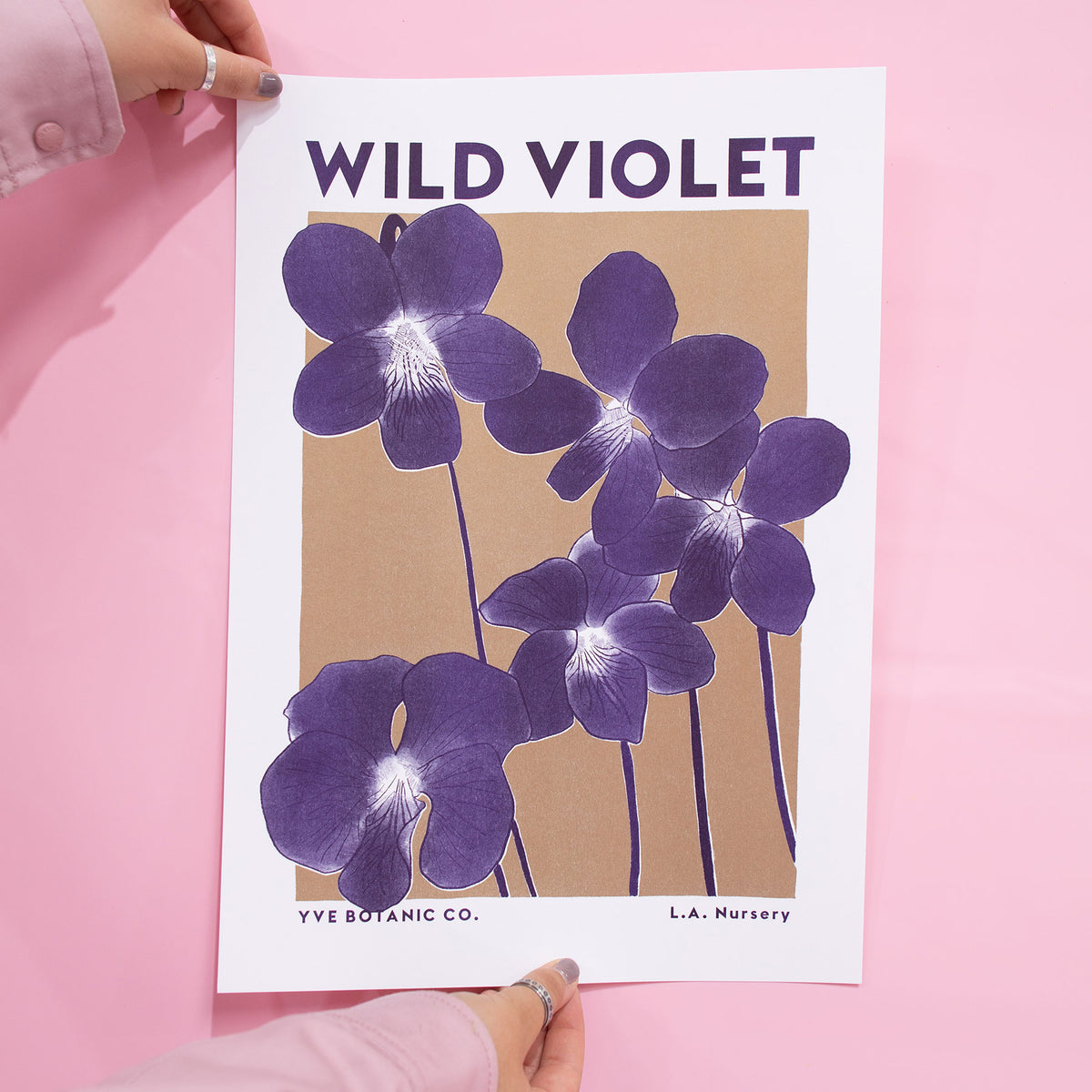 Wild Violet Riso Print – National Park Print Shop