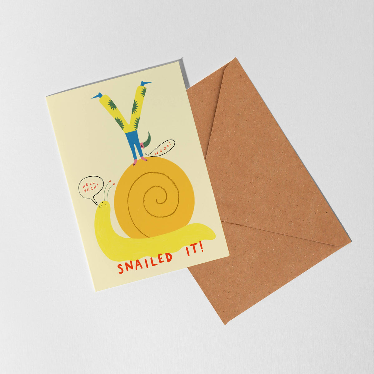 Snailed It Greetings Card – National Park Print Shop