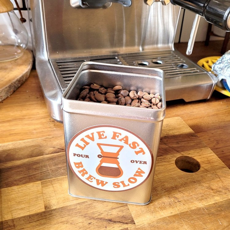 Live Fast & Brew Slow Sticker – National Park Print Shop
