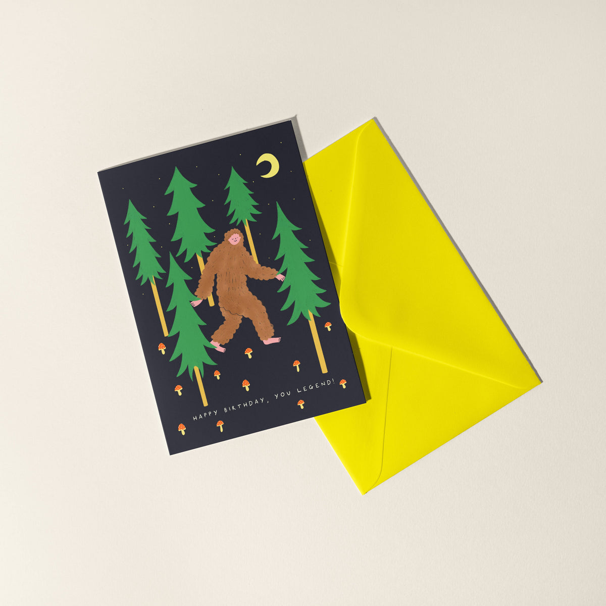 Bigfoot Legend Greetings Card – National Park Print Shop