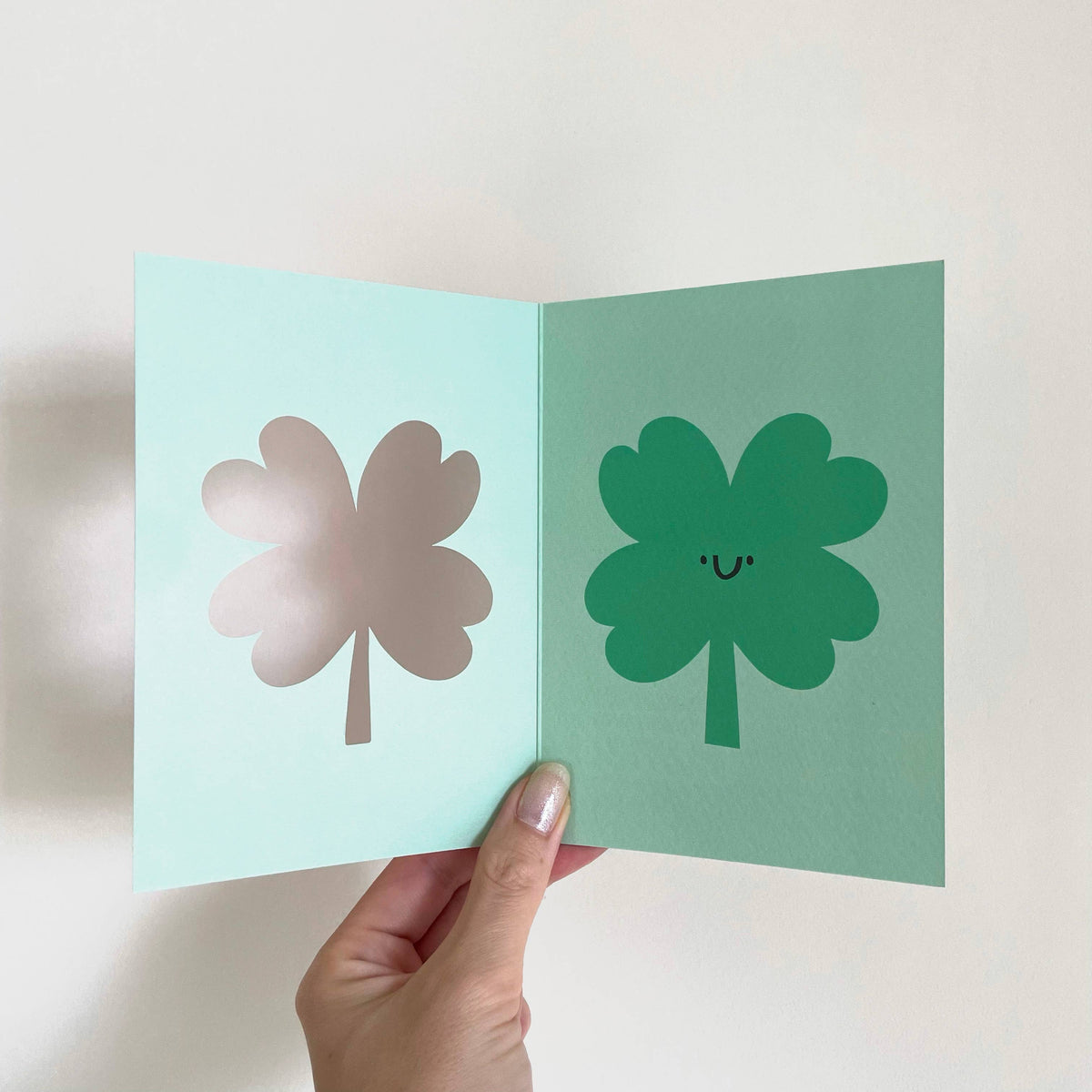 Good Luck Clover Greetings Card – National Park Print Shop