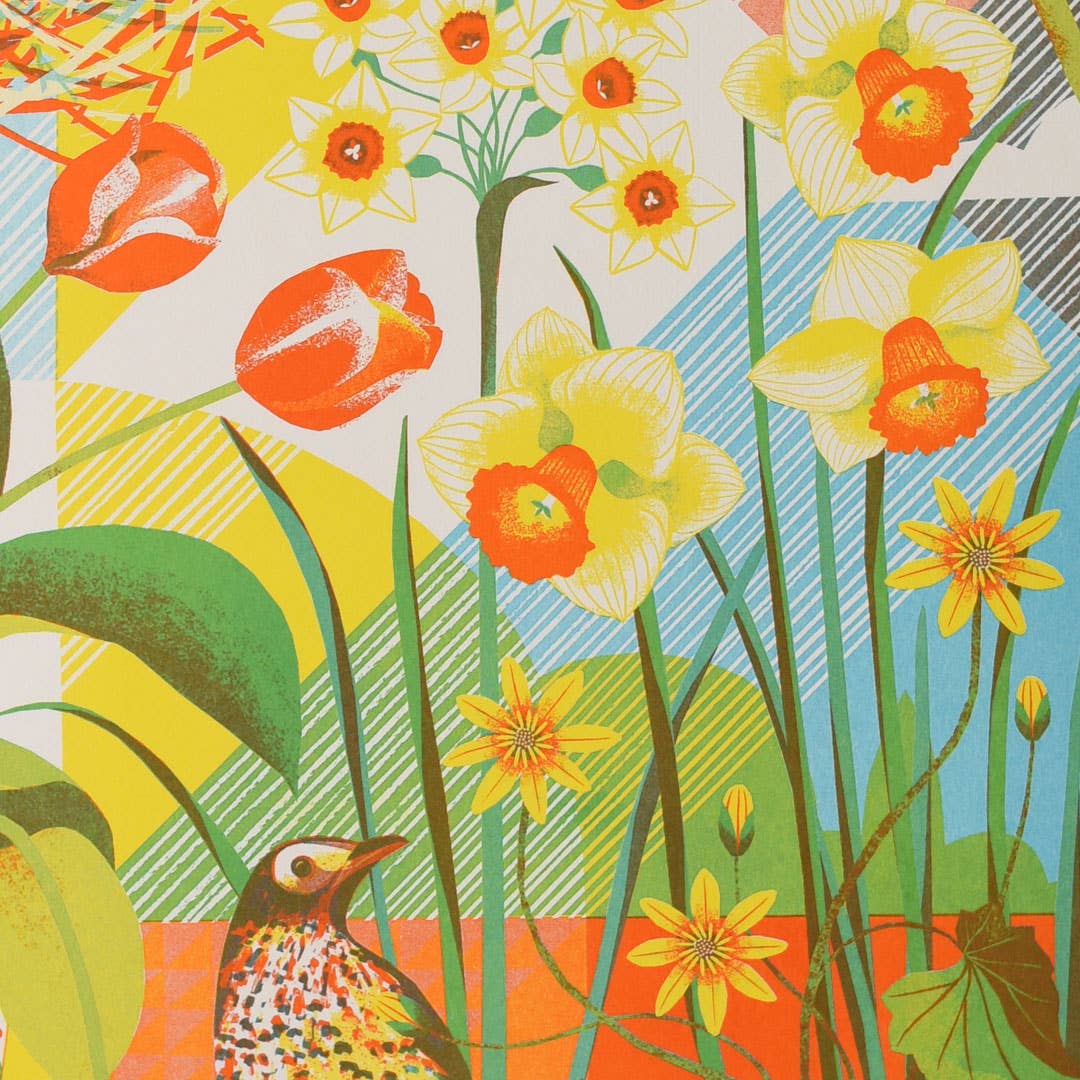 April - A3 Risograph Print – National Park Print Shop