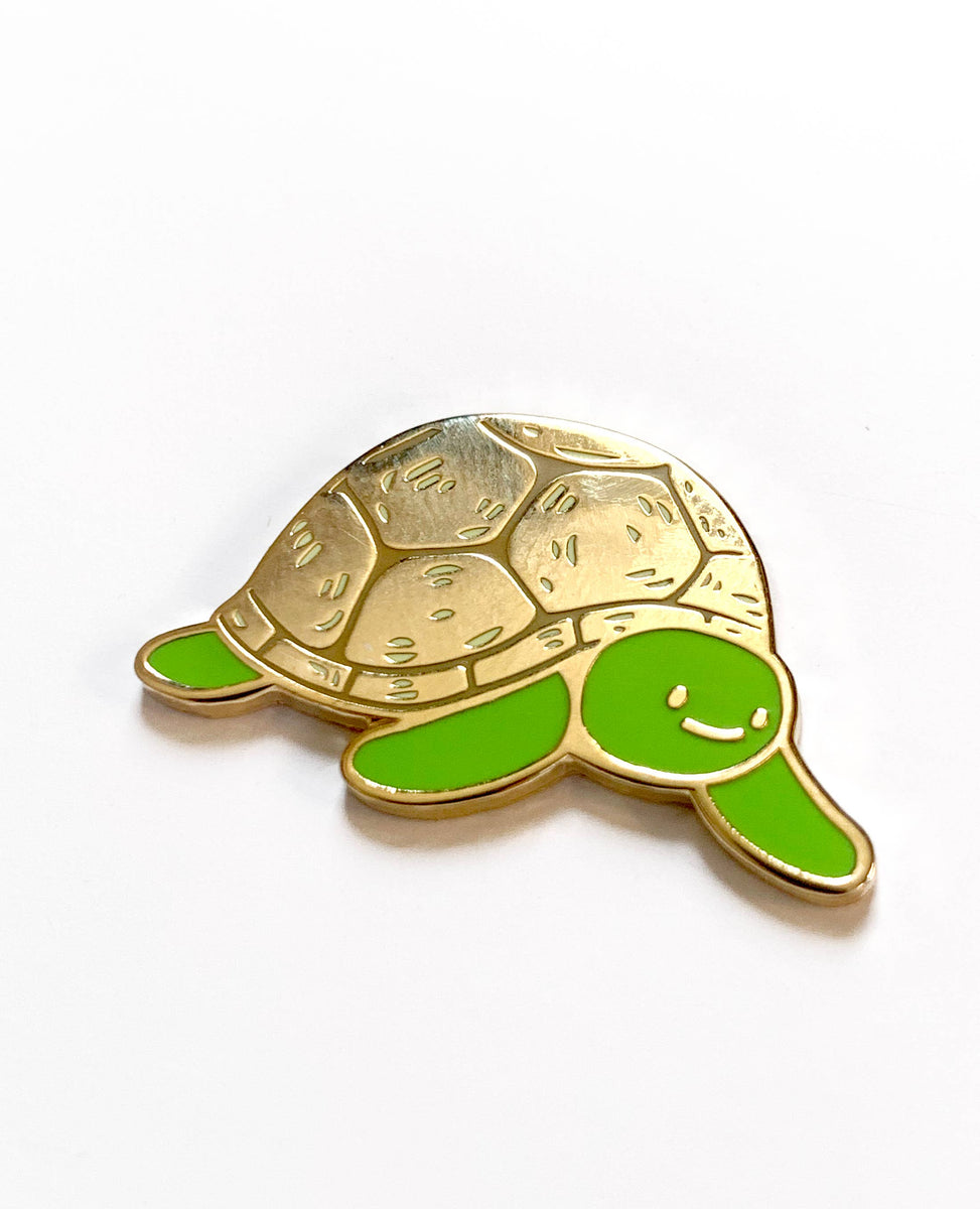 Tortoise Enamel Pin – National Park Print Shop