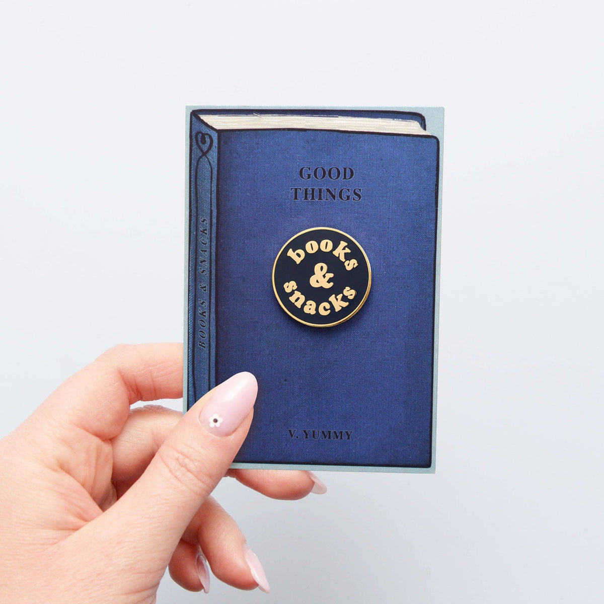Books & Snacks Enamel Pin – National Park Print Shop