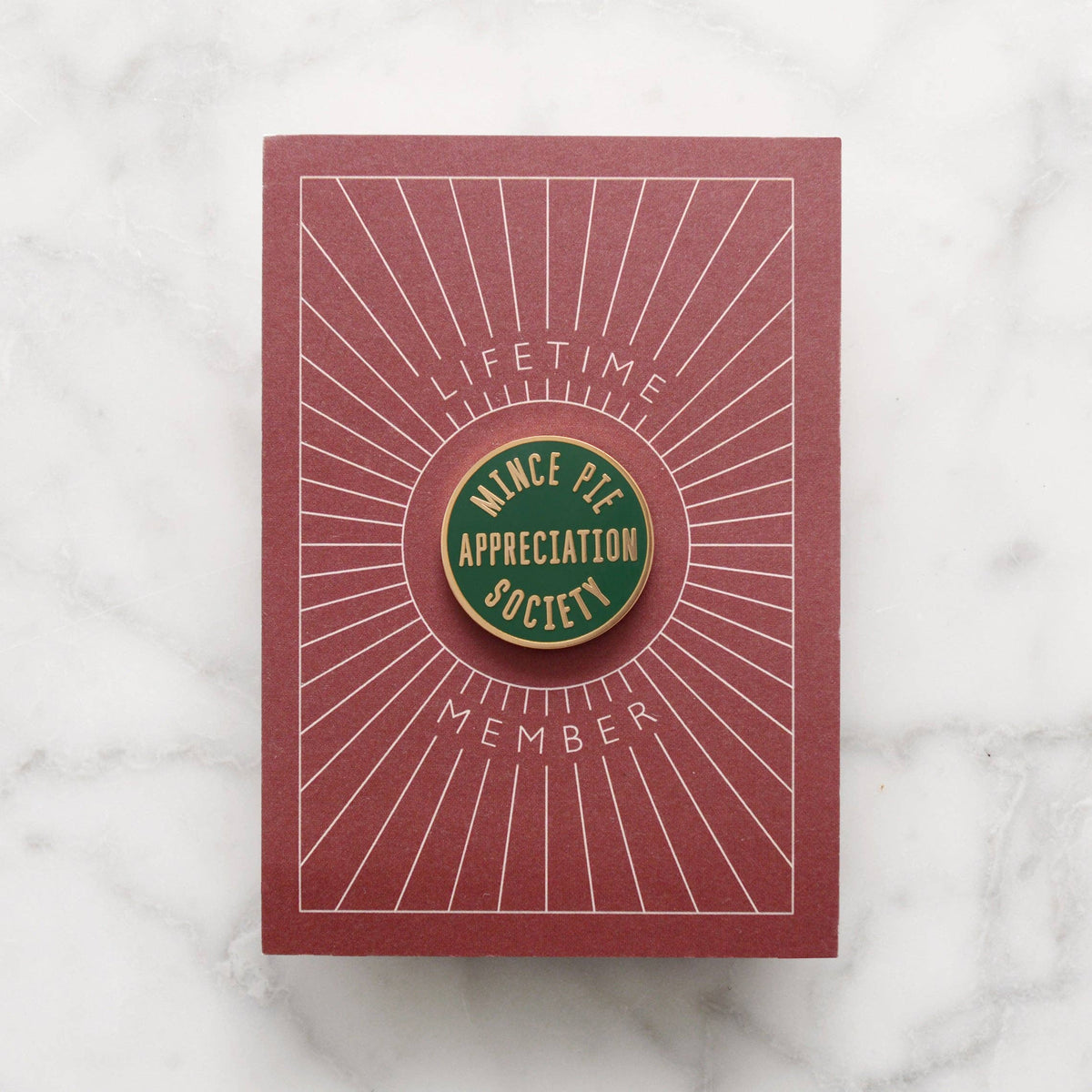 Mince Pie Appreciation Society Enamel Pin – National Park Print Shop