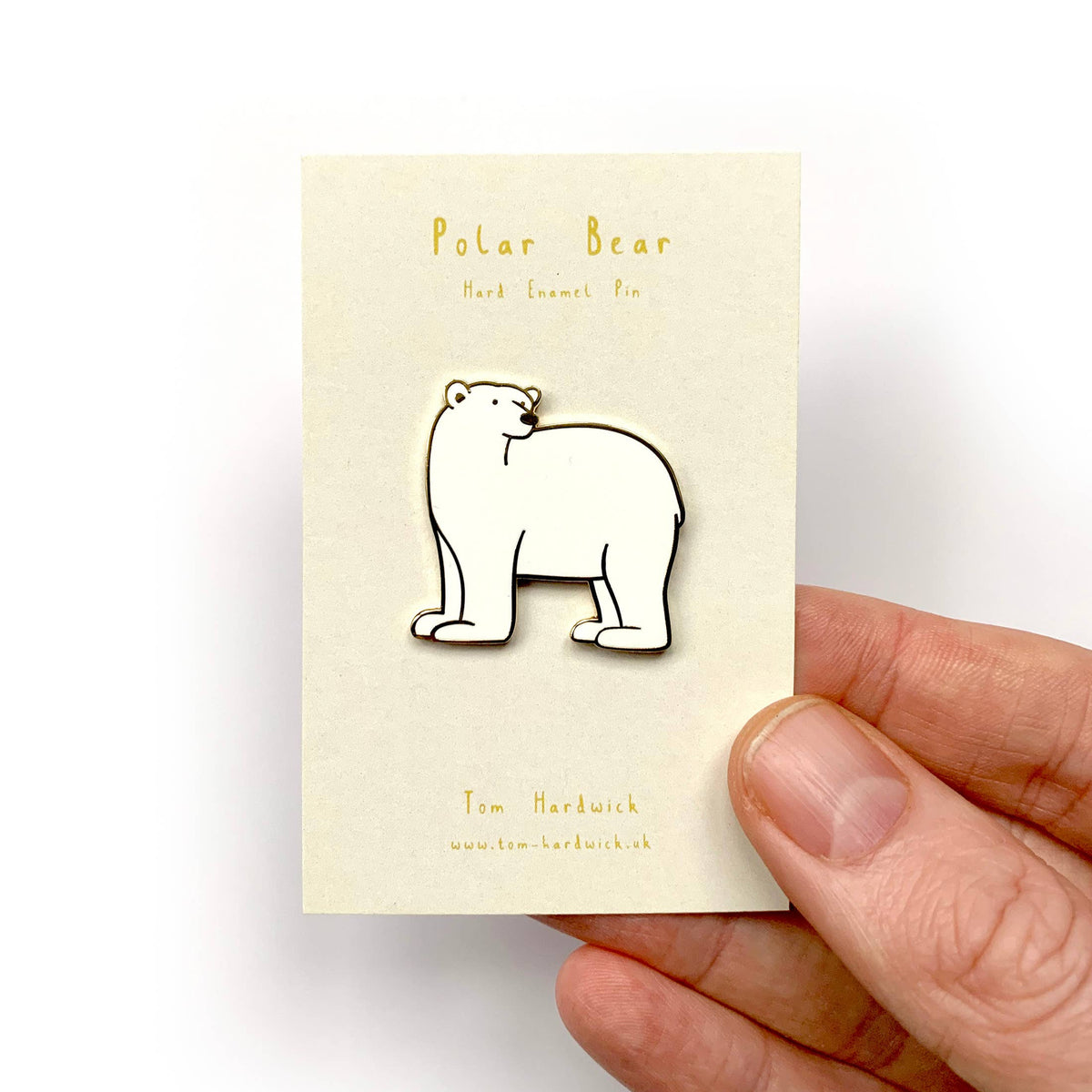 Polar Bear Enamel Pin – National Park Print Shop