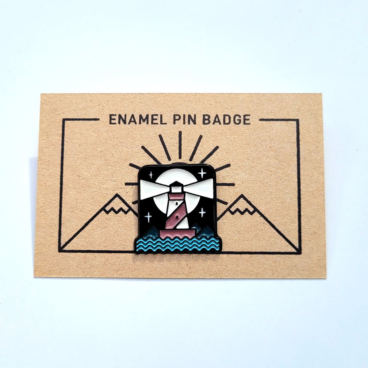Lighthouse Enamel Pin Badge – National Park Print Shop