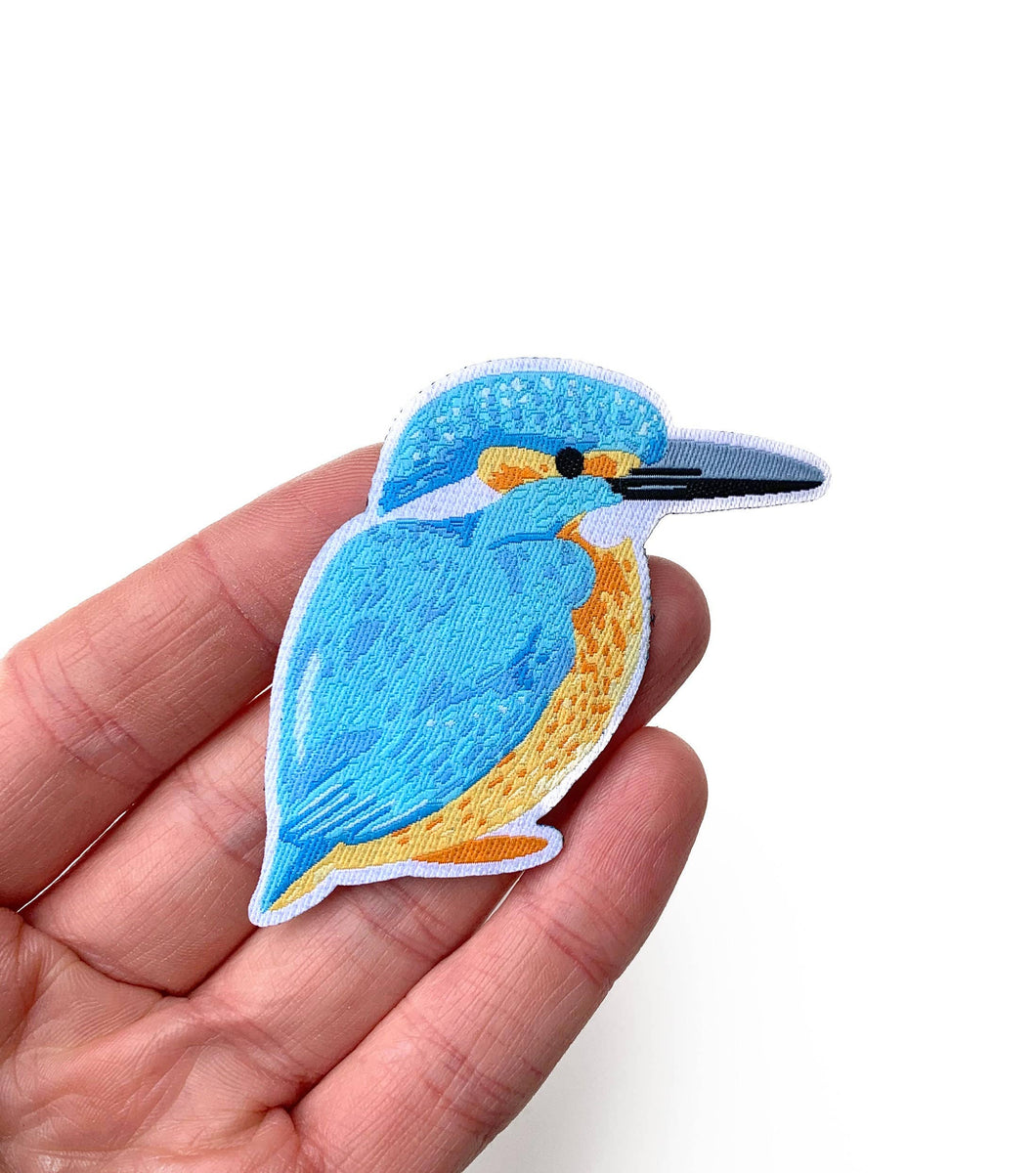 Kingfisher Woven Iron-On Patch – National Park Print Shop