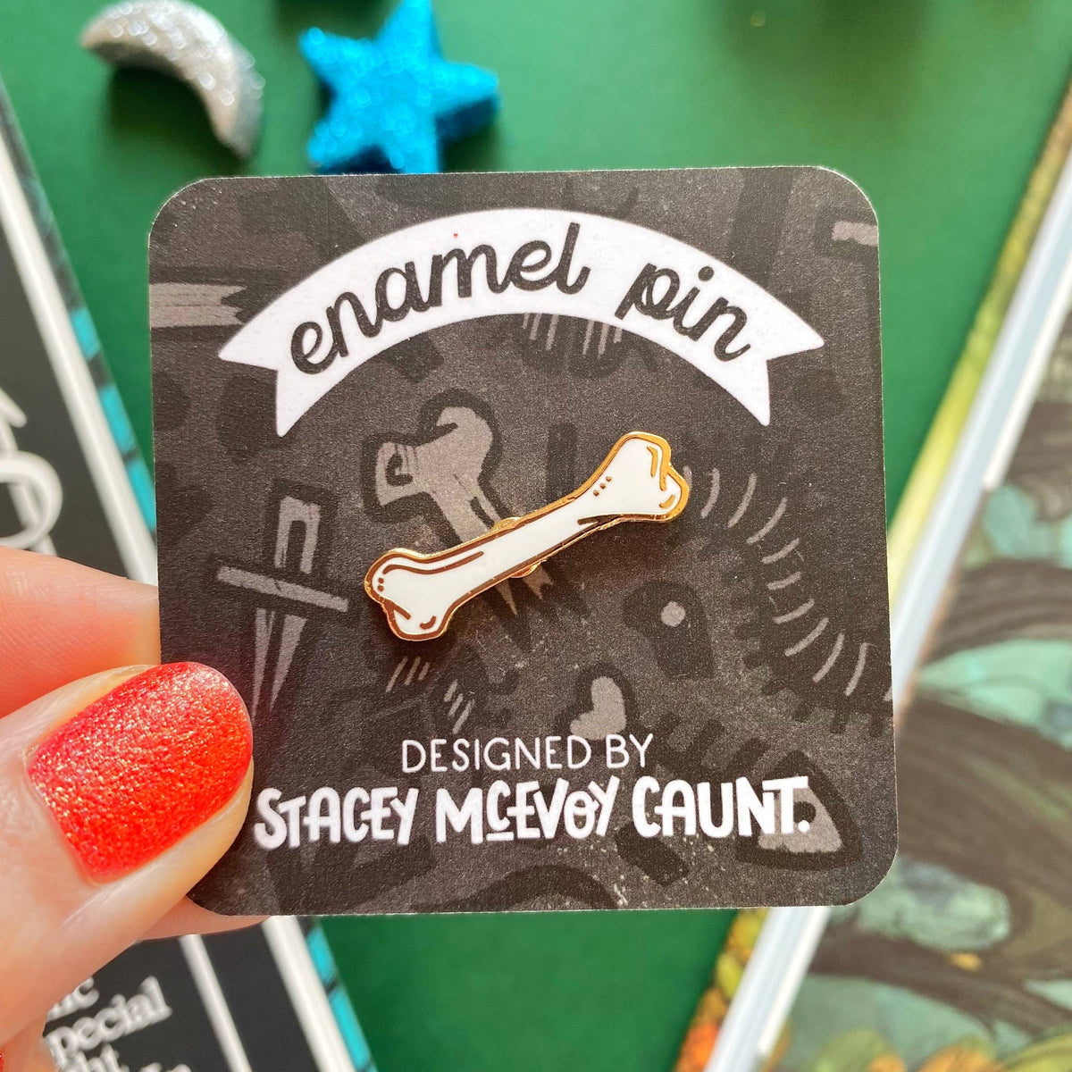 Bone Enamel Pin – National Park Print Shop