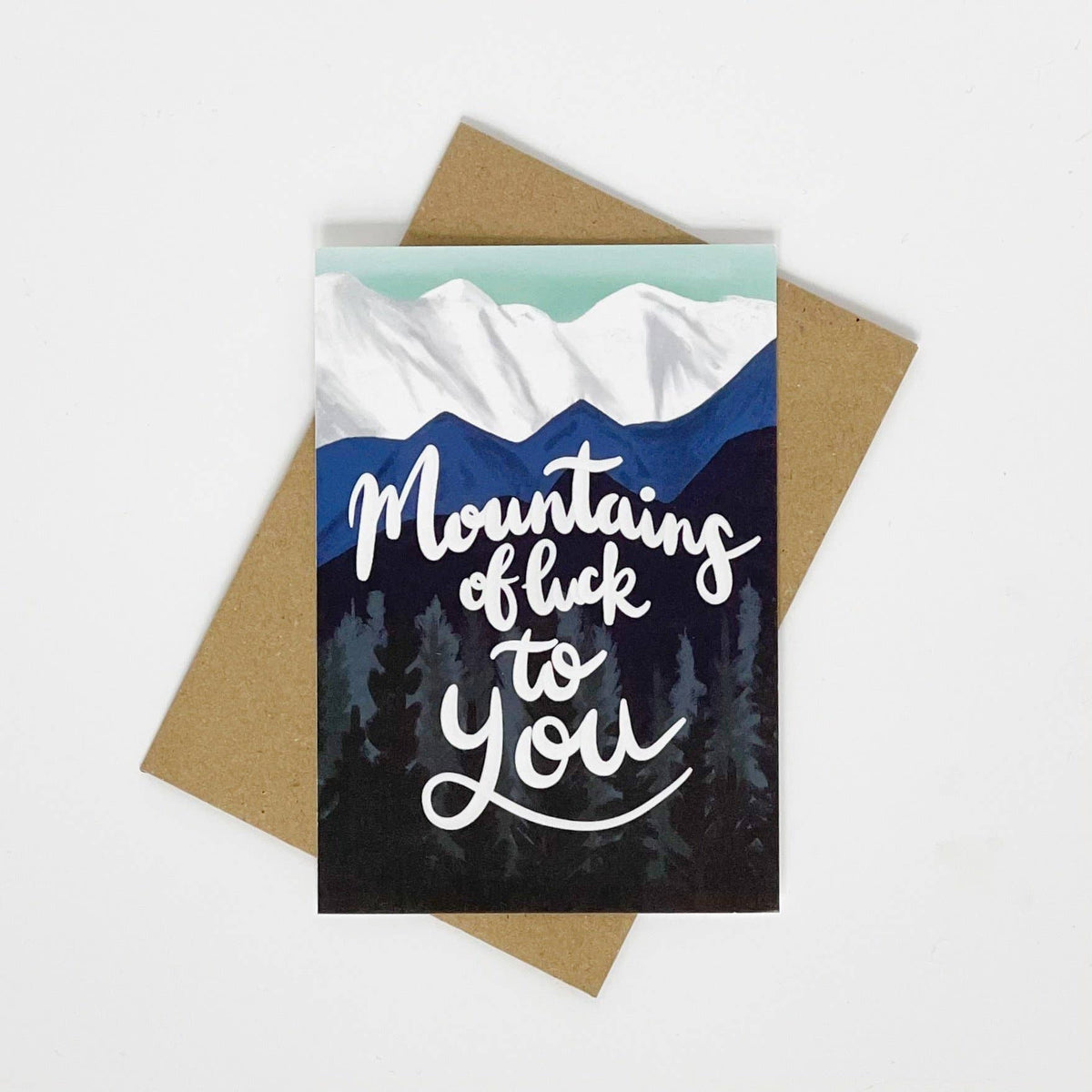 Mountains of Luck To You Card – National Park Print Shop