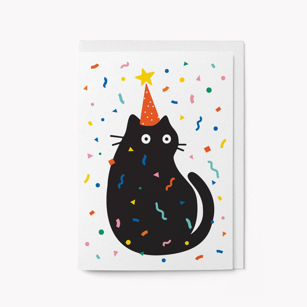 Cat Confetti Greetings Card – National Park Print Shop