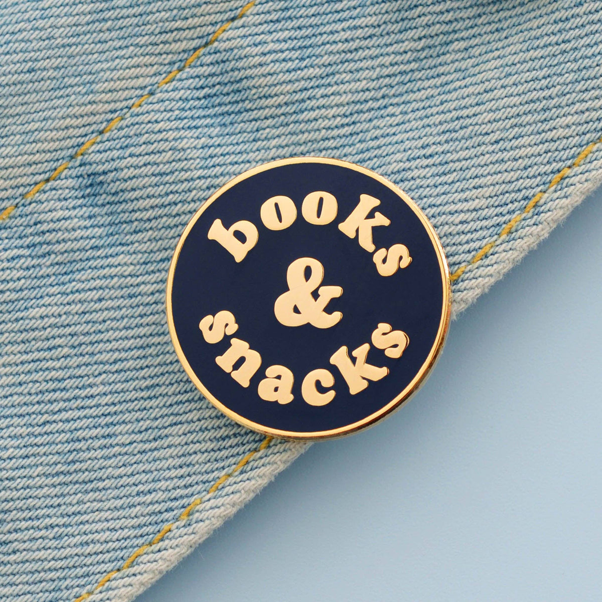 Books & Snacks Enamel Pin – National Park Print Shop
