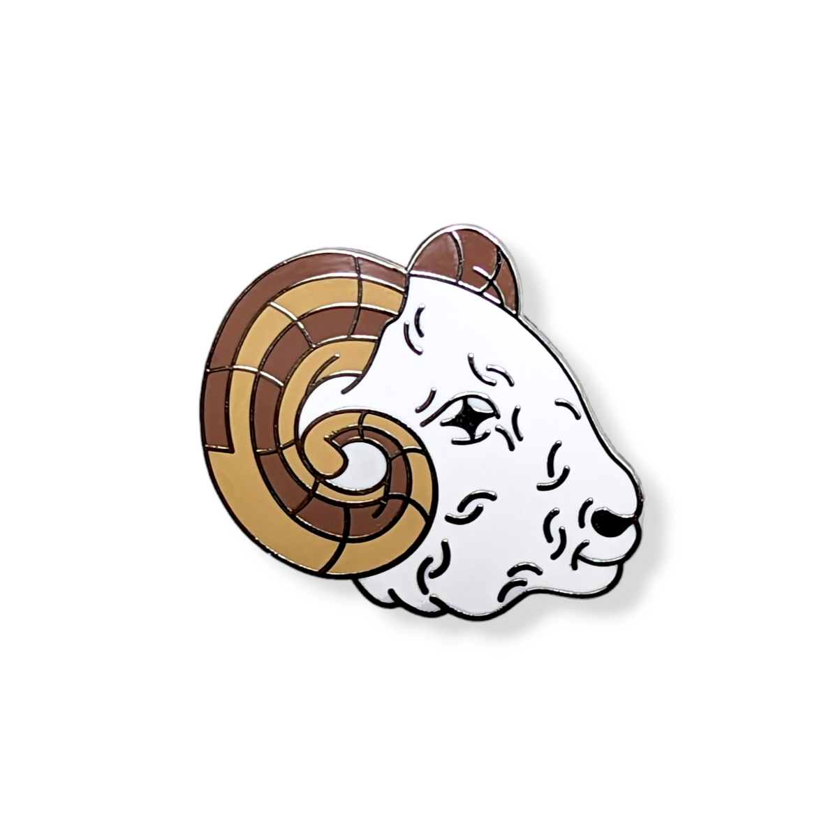 Herdwick Ram Enamel Pin – National Park Print Shop