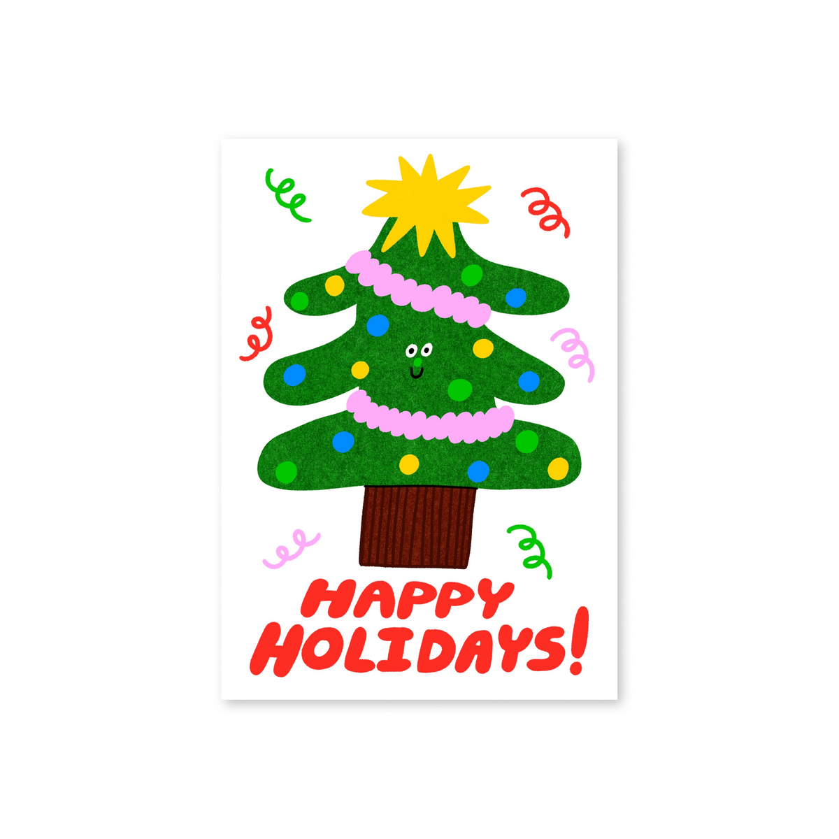 Happy Holidays Tree Card – National Park Print Shop