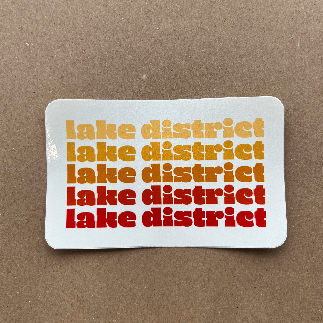 Lake District Sticker – National Park Print Shop