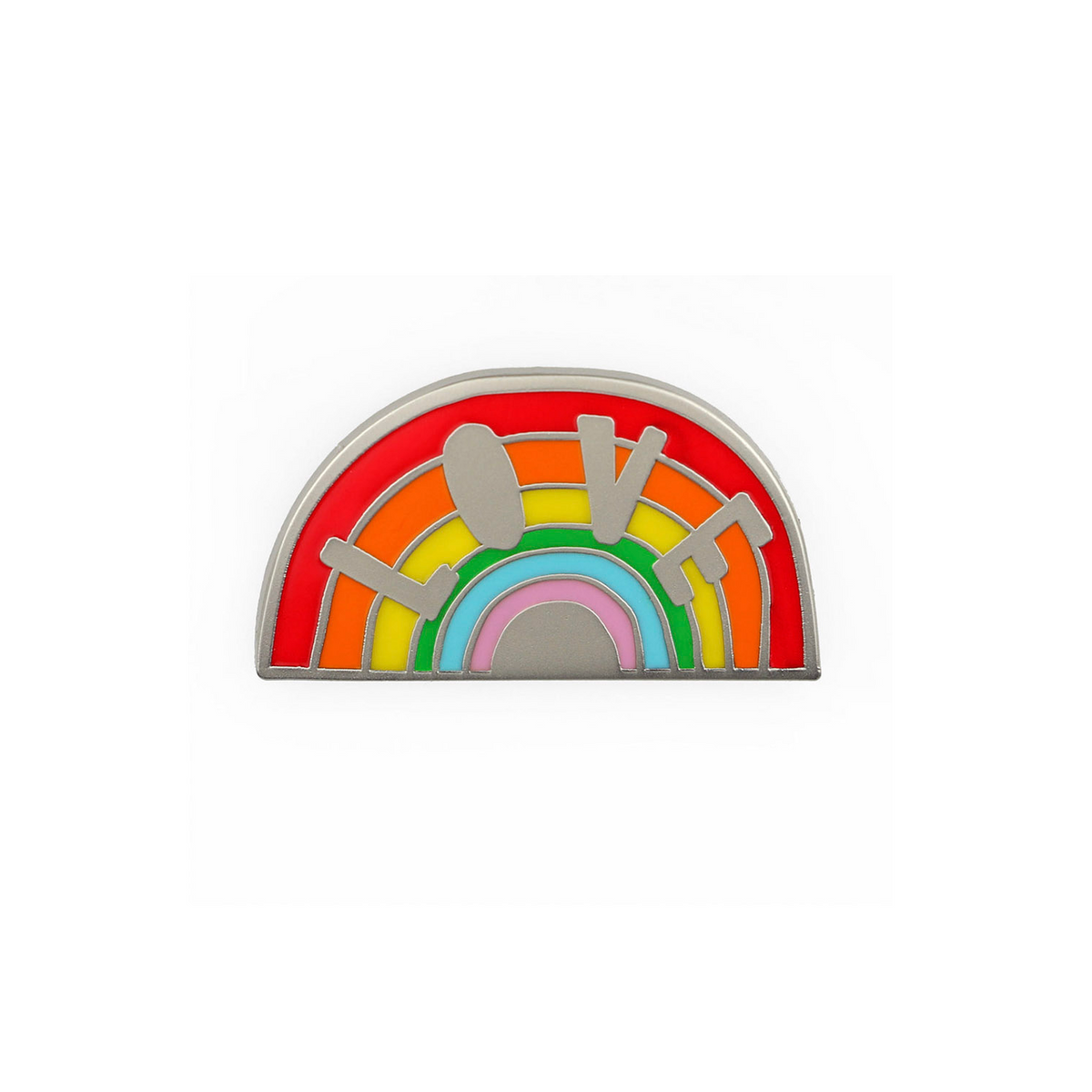 Love Rainbow Enamel Pin – National Park Print Shop