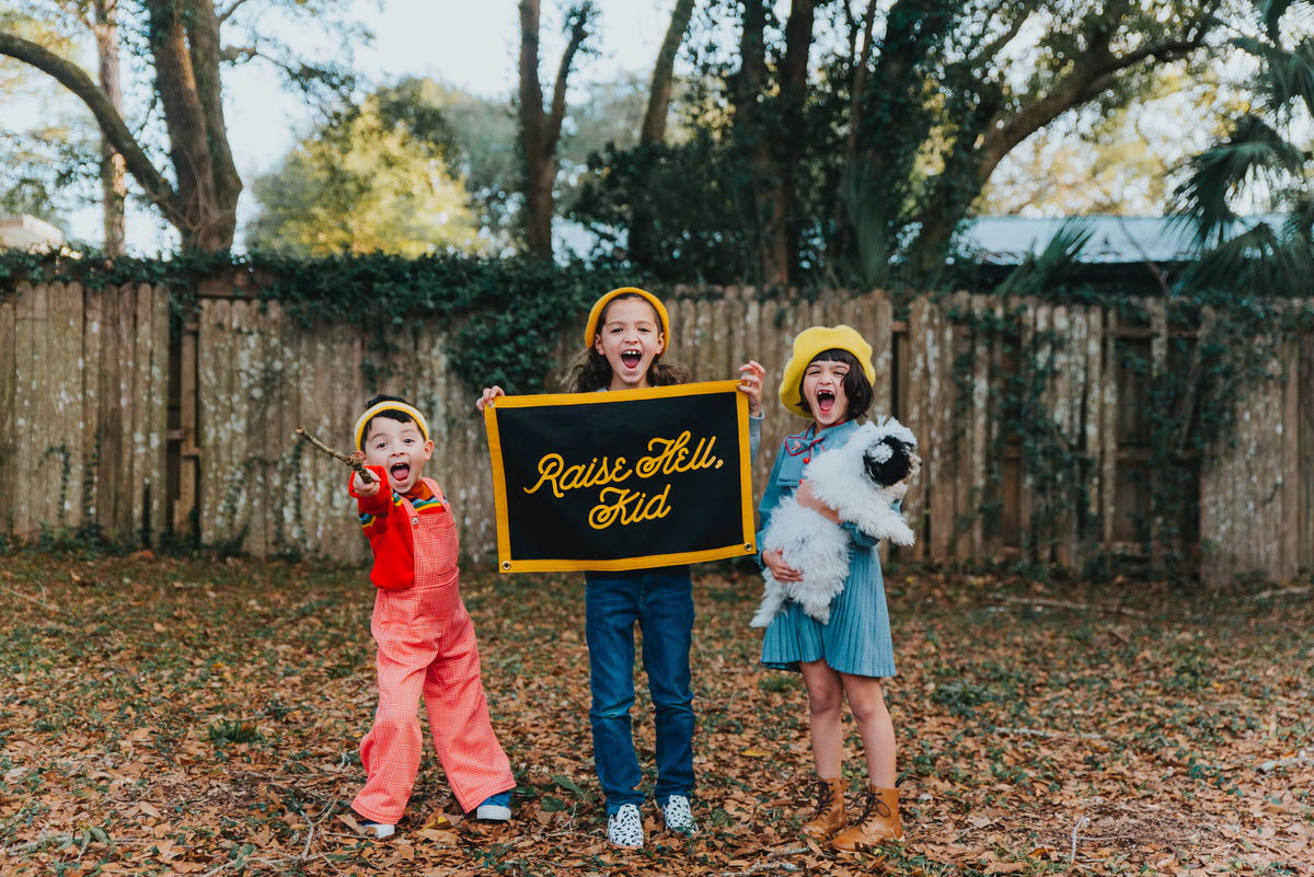 Raise Hell, Kid - Camp Flag – National Park Print Shop