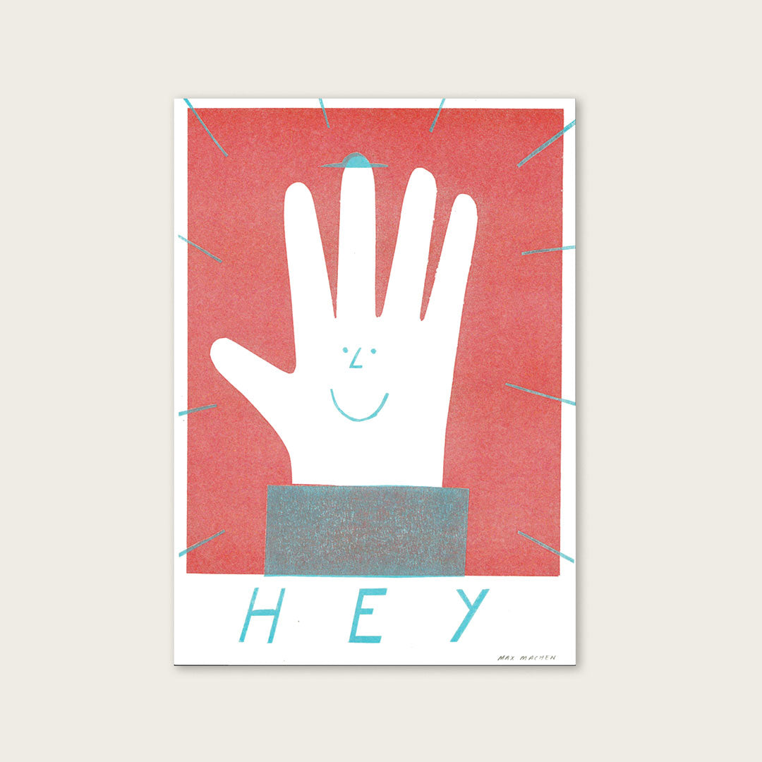 Hey Hand - Riso Print – National Park Print Shop