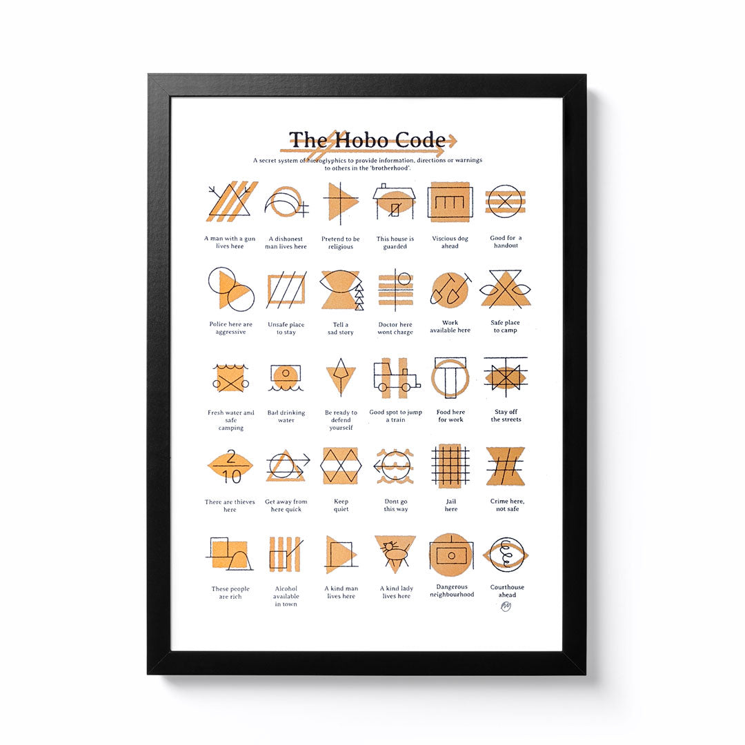 Hobo Code Riso Print – National Park Print Shop