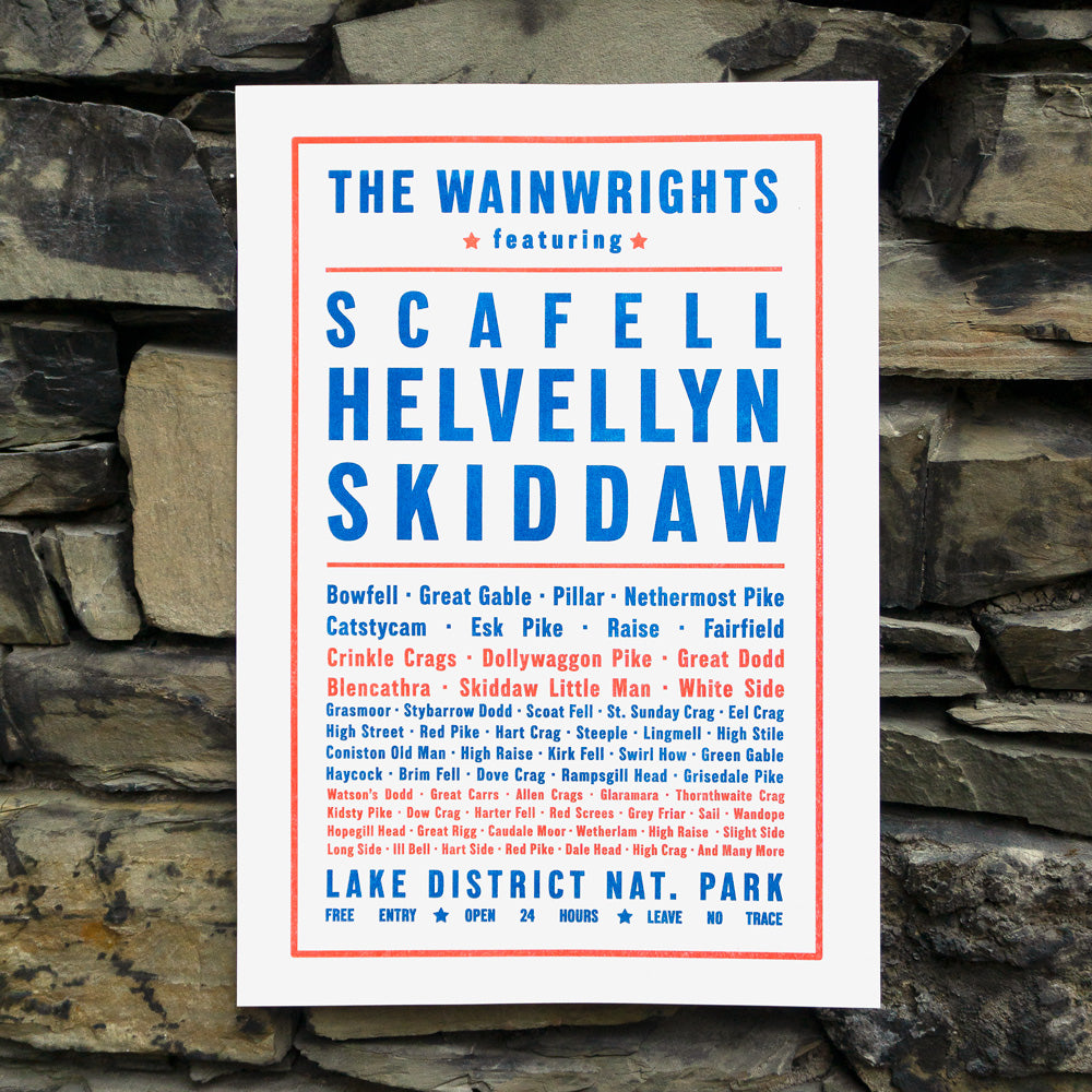The Wainwrights - Riso Edition – National Park Print Shop