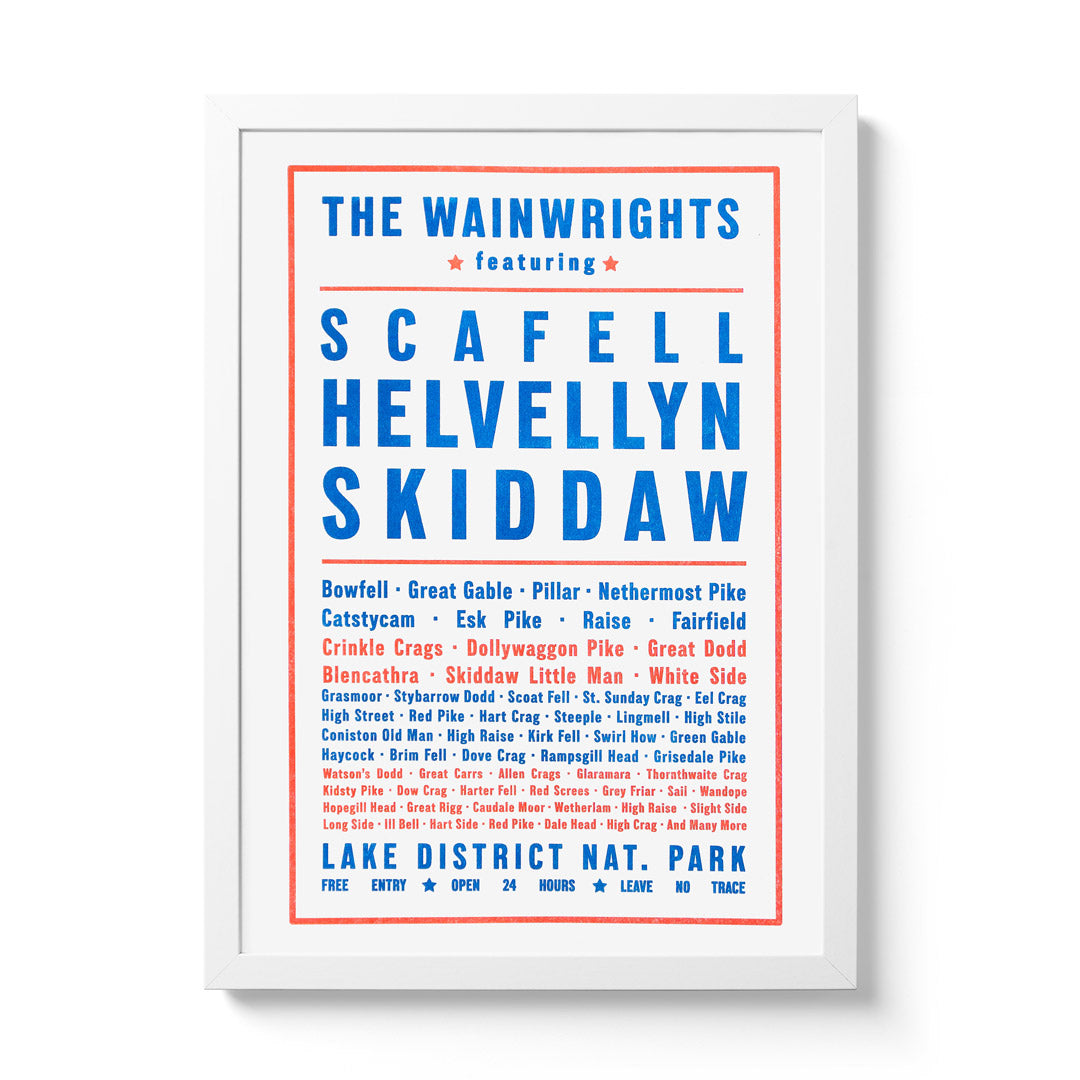 The Wainwrights - Riso Edition – National Park Print Shop