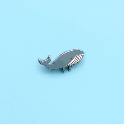 Whale Enamel Pin – National Park Print Shop