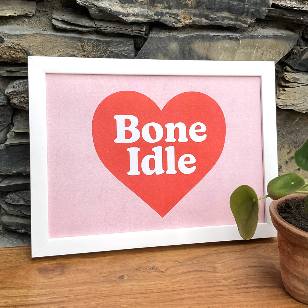 Bone Idle - Riso Print – National Park Print Shop