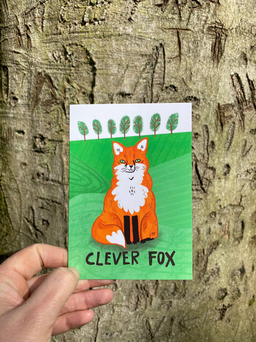 Clever Fox Greeting Card – National Park Print Shop