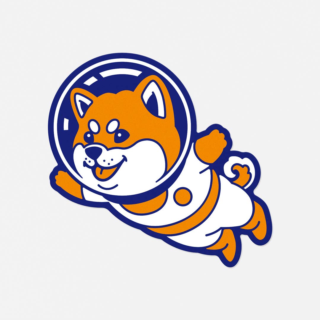 Space Shiba Sticker – National Park Print Shop