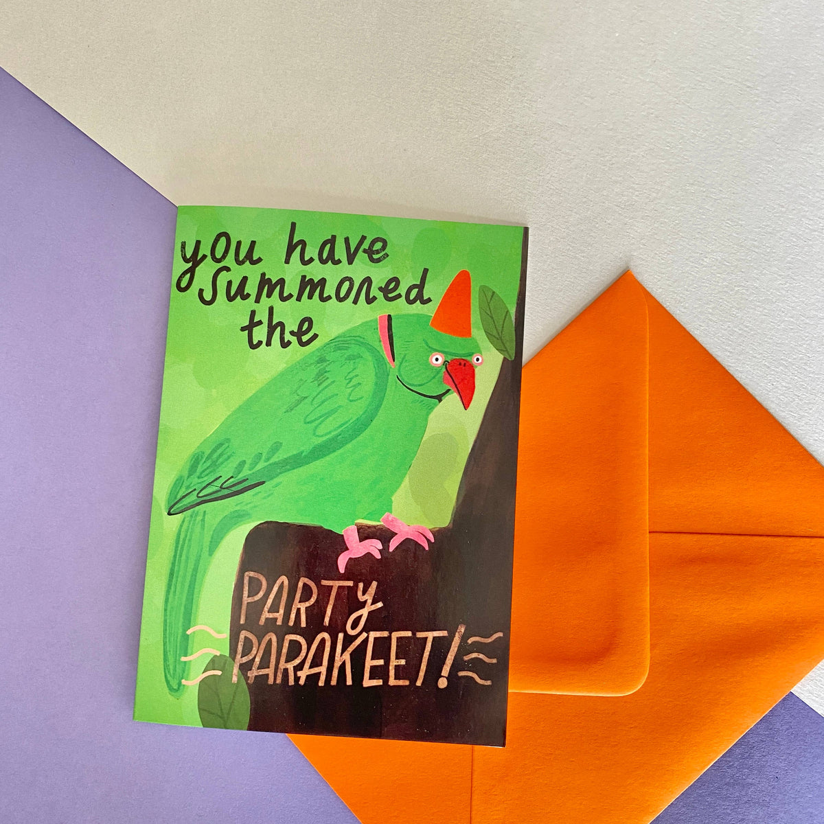 Party Parakeet Greeting Card – National Park Print Shop