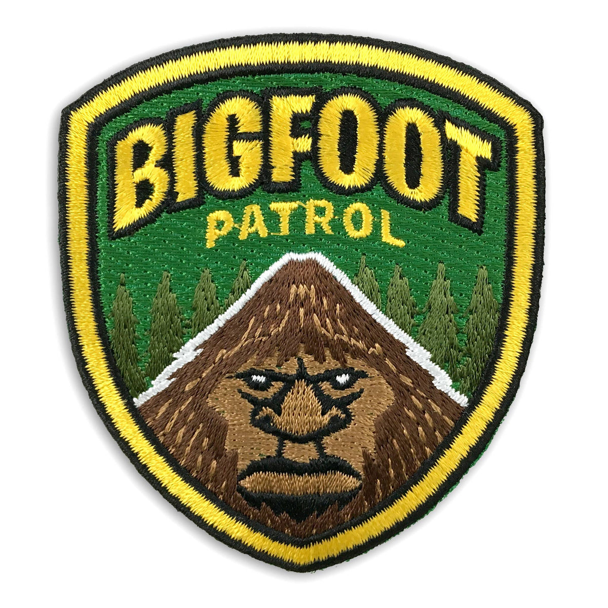 Bigfoot Patrol Embroidered Patch – National Park Print Shop