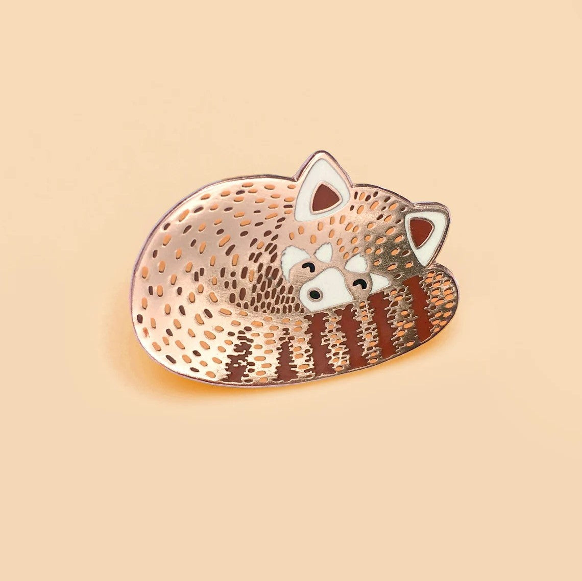 Red Panda (Copper) Enamel Pin – National Park Print Shop