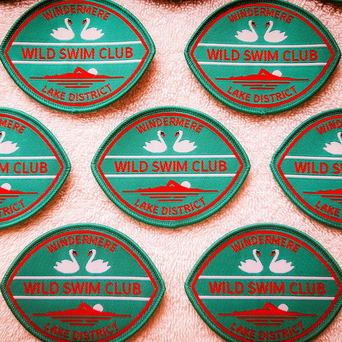 Windermere Wild Swim Patch – National Park Print Shop